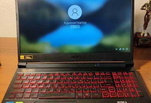 15.6" Ноутбук Acer Nitro 5 AN515-57-534E черный