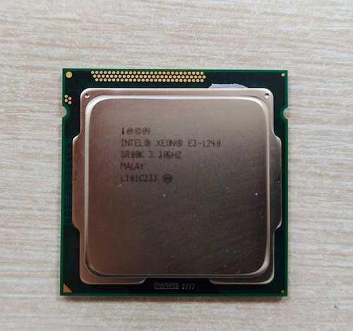 Процессор Intel Xeon E3-1240, s1155