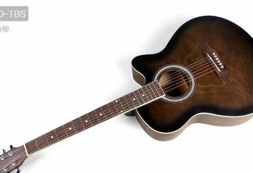 HS-4040-TBS Акустическая гитара, с вырезом, коричн