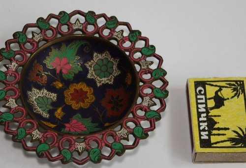 Декоративная вазочка, Орешница, Индия (D12 см)