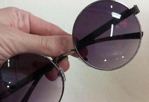 Солнцезащитные очки круглые металл