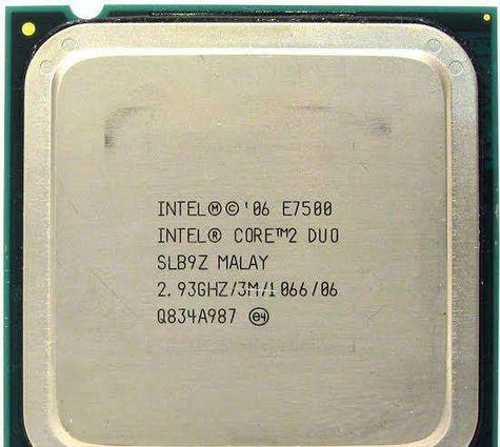 Процессор Intel Core2 Duo E7500