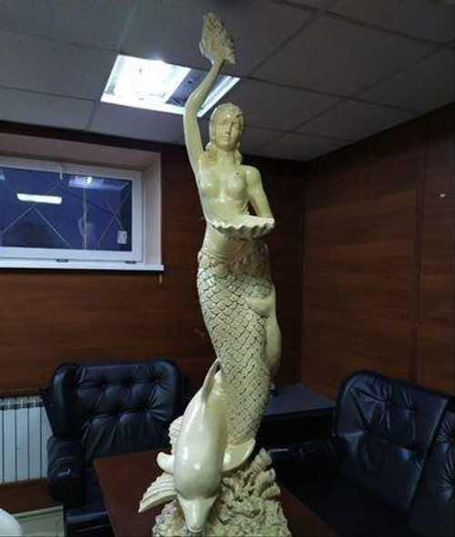 Русалка с Дельфином 180см. Статуя Скульптура