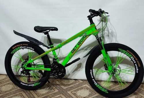 Горный подростковый велосипед Зелёный