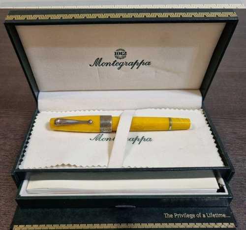 Новая Перьевая Ручка Montegrappa Extra Жёлтая