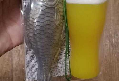Мыло ручной работы рыбка и стакан пиво