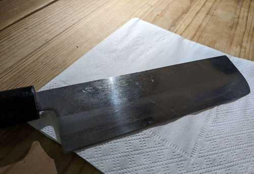 Японские нож накири с клеймо, сталь углерод