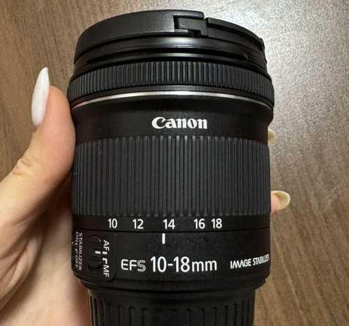 Объектив canon EFS 10-18 мм