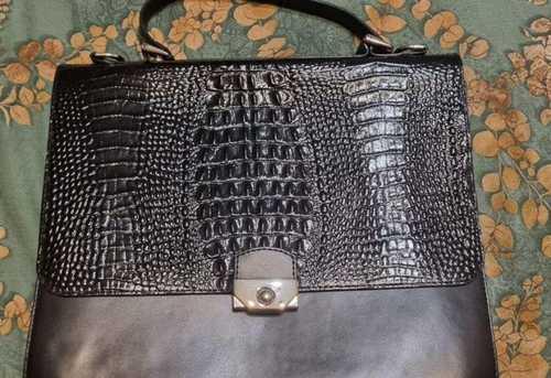 Кожаный женский портфель сумка Mattioli