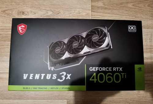 Видеокарта MSI RTX4060 TI ventus 3X 16G