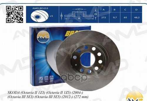Диск заднего тормоза (272 mm) AMD.BD253 AMD