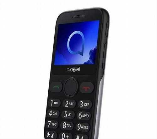 Телефон мобильный Alcatel 2019G, серебристый