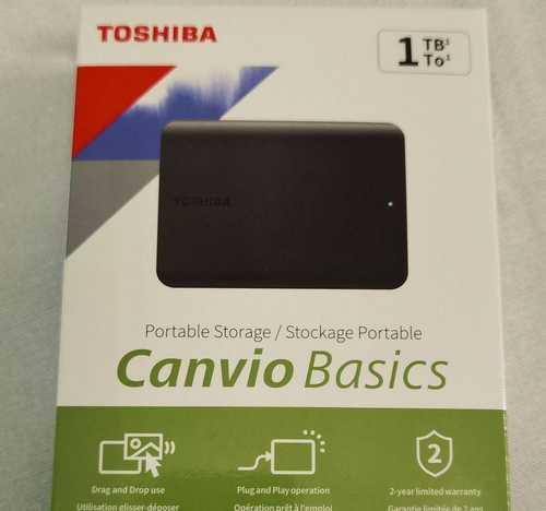 Внешний жёсткий диск Toshiba Canvio Basics 1 Тб