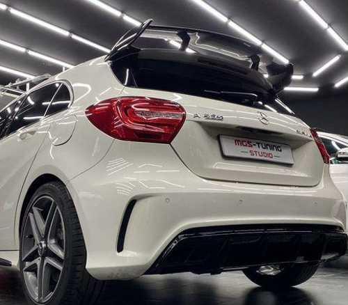 Диффузор в стиле A45 Amg для Mercedes A-class