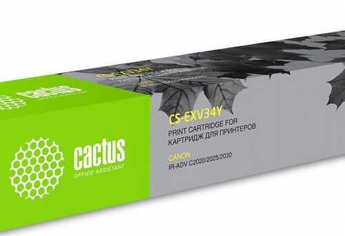 Картридж лазерный Cactus CS-EXV34Y C-EXV34 Y желты