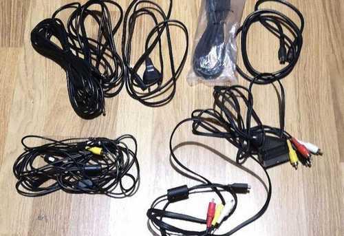 Провода шнуры кабели сетевые, scart, колокольчики