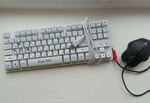 Игровая клавиатура Dexp и Мышь bloody v8