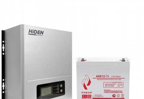 Комплект ибп Hiden Control HPS20-0312N + АКБ Рубин