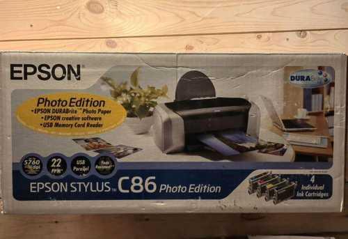Принтер цветной Epson Stylus C86 Fhoto Edition