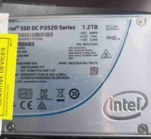 Intel SSD DC P3520 Series 1.2TB MLC - U2 SFF-8639