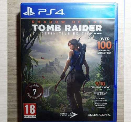 Игра на Ps4 Tomb raider Shadow Of The