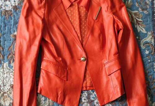Женская кожаная куртка, 44 размер