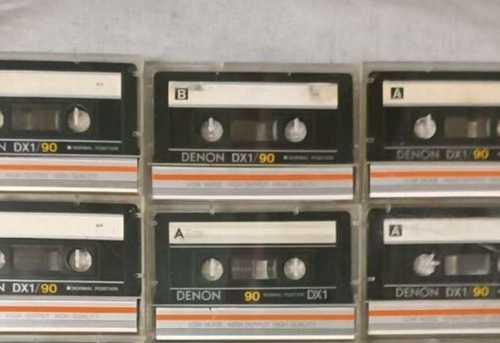 Аудиокассеты Denon 6 штук