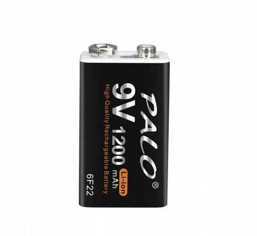 Аккумулятор крона, батарейка 9V 1200 mah m-usb