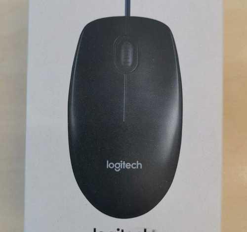 Мышь Logitech B100 for business, оптич., проводная