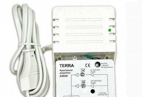 Усилитель terra AS039 (SE) DVB-T2, 24Дб, 2 выхода