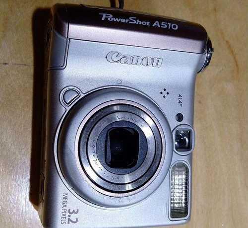 Компактный фотоаппарат canon Power shot a510