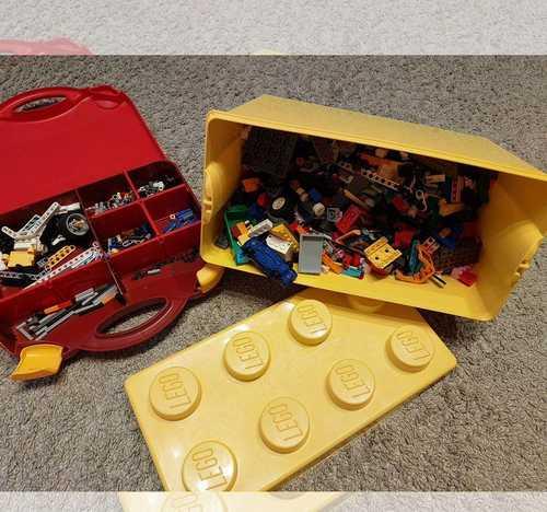 Lego, ящик с деталями