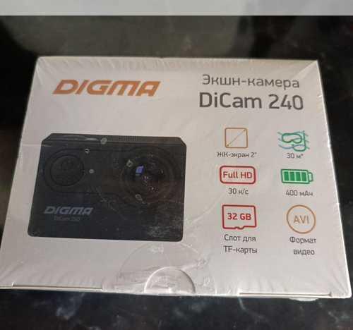 Экшн камера Digma DiCam 240