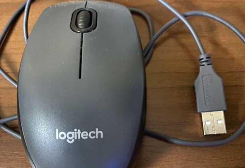 Logitech мышка новая проводная