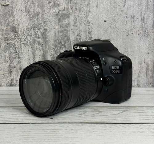 Зеркальный фотоаппарат Canon 550D   обьектив