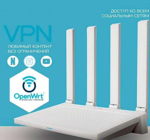 Умный SMART роутер Redmi Router AX3000T (openwrt)