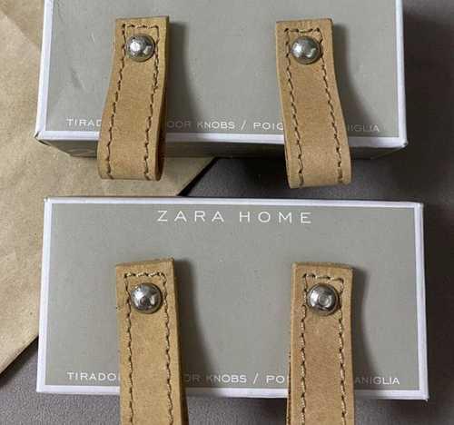 Кожаные мебельные ручки Zara home