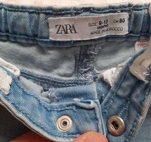 Боди и джинсы zara девочка 9- 12 мес