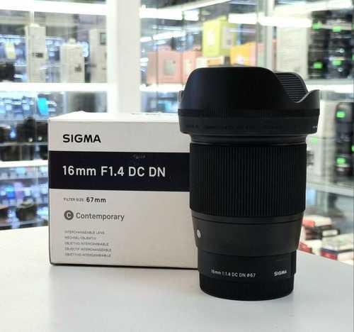 Объектив Sigma 16mm f1.4 DC DN Sony E