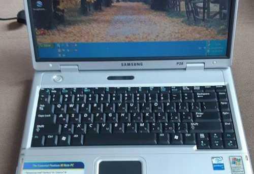 15.6" Samsung P28, 40 ГБ, Pentium M 730, RAM 2 ГБ, ATI Mobility Radeon 9000