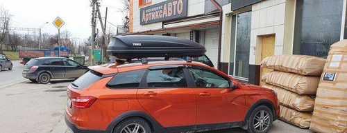 Низкий багажник на рейлинг LADA Vesta и любое авто