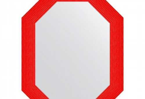 Зеркало Evoform Octagon BY 7299 66x86 красная вол