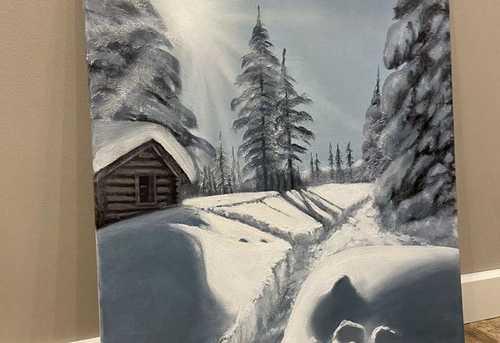 Авторская картина "Зимний лес"