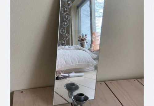 Зеркало настенное IKEA с подсвечником