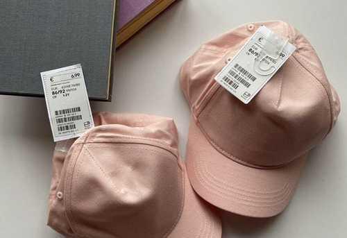 Новая розовая кепка H&M 86/92