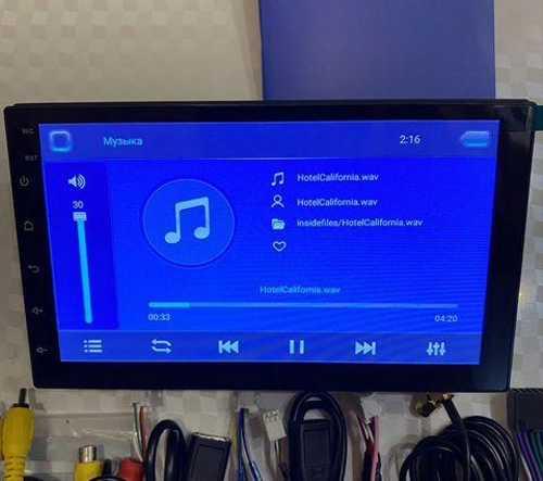 Магнитола 10 Андроид с камерой Bluetooth/USB/AUX
