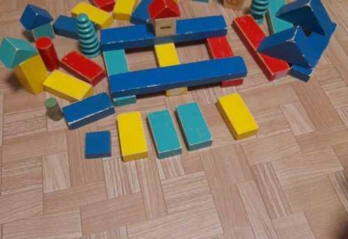 Кубики детские деревянные