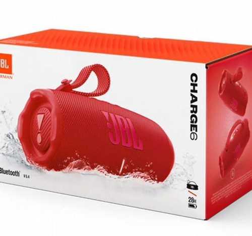 Портативная колонка JBL Charge 6 (красная,розовая)