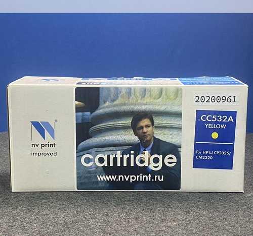 Картридж NV Print CC532A желтый новый