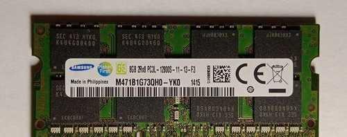 8Gb Samsung M471B1G73QH0-YK0 ddr3l 1600 SO-dimm